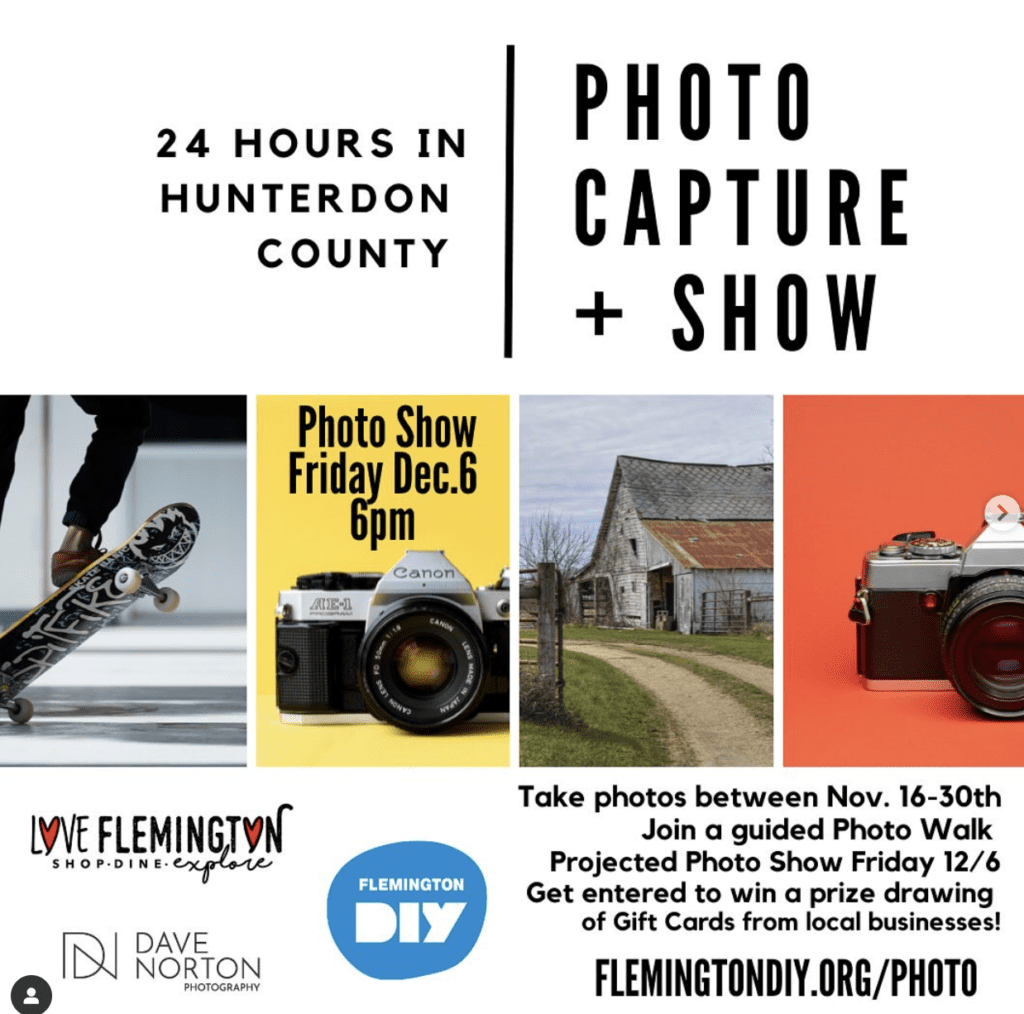 24 Hour Photo Capture + Show on 12/6 @ DIY | Love Flemington